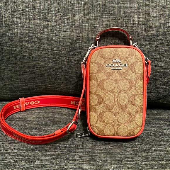 Coach | Bags | Coach Eva Phone Crossbody In Signature Canvas | Poshmark